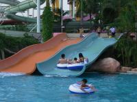 China Swimming Pool Play Fiberglass Water Park Equipment Family Wide Slide For Kids for sale