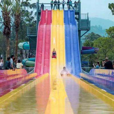 China Fiberglass FRP Boomerang Indoor Water Park Slide For Children Adults for sale
