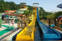 China Stimulating Fiberglass Water Park Slide / High Speed Water Play Equipment For Adults for sale