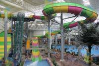 China FRP Boomerang Spiral Swimming Pool Slide Environmental Protection for sale