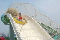 China 400 Riders Capacity Rafting Spiral Water Slide For Amusement Park for sale