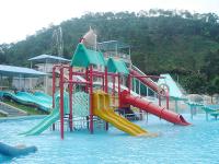 China Colorful Aqua Playground Swimming Pool Water Slides for sale