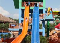 China High Speed Water Slide Outdoor  Water Sport Pool Games Fast Fall Fiberglass Slide for sale