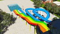 China SGS Water Park Design Fiberglass Sports Combination Pool Water Slide for sale