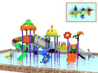 China Kids Theme Aqua Playground Indoor Plastic Water House Size 1000*520*550cm for sale
