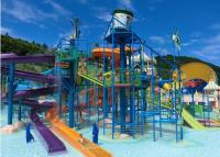 China Fiberglass Aqua Playground Equipment Natural Forest Theme Water House For Resort Hotel for sale