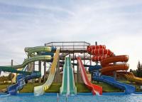 China Amusement Park Fiberglass High Speed Tall Water Slides For Theme Water Park for sale