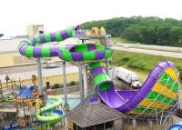 China Stable Running Spiral Tube Water Slide Customized Color Easy Operation for sale