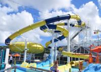 China Mix Color Outside Fiberglass Custom Water Slides With One Year Wanranty for sale