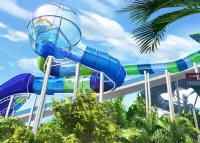 China Safety Fiberglass Spiral Theme Park Water Slide For Entertainment Experience for sale