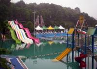 China Rainbow Adult Swimming Pool Water Slides For Holiday Resort 2-14 Visitors for sale
