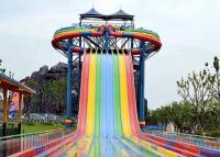 China Side - By - Side Speed Anti - Fade Adult Water Slide for sale