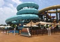 China Anti Fade Commercial Spiral Water Slide For Indoor Resort Fiberglass Slide Rides for sale