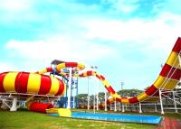 China boomerang Custom Water Slides For 1350 Sq Ft Landing Pool for sale