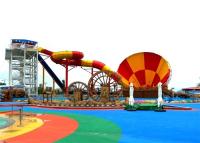 China boomerang Custom Water Slides For 1350 Sq Ft Landing Pool for sale