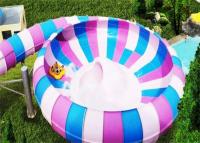 China boomerang Custom Water Slides For 1350 Sq Ft Landing Pool for sale