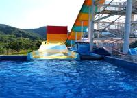 China Hotel Custom Fiberglass Water Slides With Floats Bowl for sale