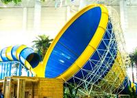 China boomerang Custom Water Slides For 1350 Sq Ft Landing Pool for sale