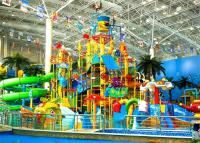 China Anti UV Aqua Playground Commercial Fiberglass Water Slides for sale