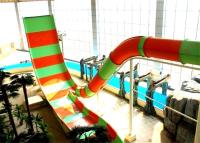 China Mix Color 2000sq.m 5m Spiral Water Slide For Children for sale