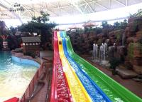 China 10mm Thickness High Speed Water Slide Blue Red Yellow Color for sale