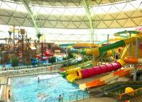 China Anti Fade Commercial Spiral Water Slide For Indoor Resort Fiberglass Slide Rides for sale