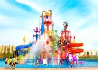 China Colorful Aqua Playground Swimming Pool Water Slides for sale