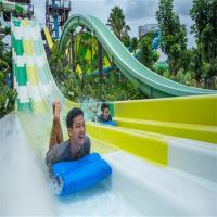 China Adult Rainbow Fiberglass Water Slide For Resort Park for sale