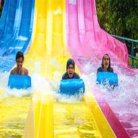 China Adult Rainbow Fiberglass Water Slide For Resort Park for sale