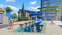China Customized Outdoor spiral swimming pool slide Fiberglass 1m SGS for sale