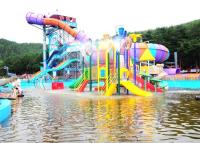 China Mix Color Interactive Water Park Playground For Hotel Swimming Pool for sale