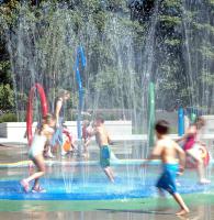 China Steel Frame Kids Water Playground , Water Play Equipment Water Fountain for sale