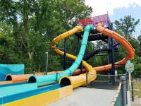 China Theme Park Fiberglass Water Slide Customized Closed Tube Spiral FRP For Adult for sale