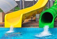 China Amusement Park Fiberglass High Speed Tall Water Slides For Theme Water Park for sale
