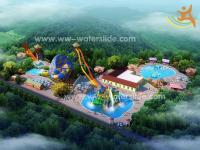 China Customized Amusement Water Park Fiberglass Water Slide Aqua Park Design for sale