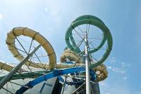 China Safety Fiberglass Spiral Theme Park Water Slide For Entertainment Experience for sale