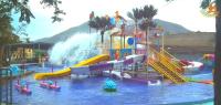 China Summer Outdoor Aqua Playground Games Fiberglass Slide Family water house For Theme Park for sale