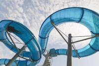China Customized Fiberglass Water Slides Adult Stimulating High Speed Slide For Hotel Resort for sale