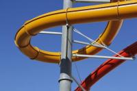 China Customized Fiberglass Water Slides Adult Stimulating High Speed Slide For Hotel Resort for sale