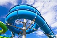 China Customized Fiberglass Water Slides Adult Stimulating High Speed Slide For Hotel Resort for sale