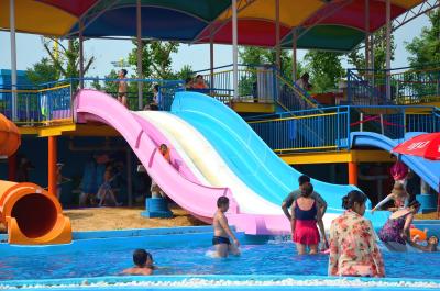 China Children'S Combined Fiberglass Outdoor Water Slides 1.9M For Water Park for sale