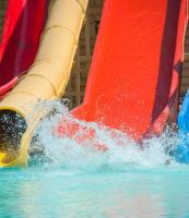 China Exciting Barrel Sled Fiberglass Water Park Slide For Teenager for sale