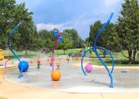 China Galvanized Pipe Kids Water Playground Interactive Children'S Splash Park for sale
