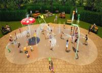 China Galvanized Pipe Kids Water Playground Interactive Children'S Splash Park for sale