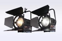 China TV Studio Lights 200W LED Fresnel Stage Lighting Bi Color High TLCI/CRI With DMX Control(Pole-Operated Yoke) for sale