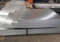 China Hot Dipped Galvanized Tear Drop Checker Plate Steel Floor Plate 2.0-8.0mm Thickness for sale