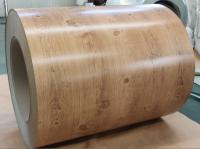 China SPCD 3D Wooden Prints PPGI Color Coated Roofing Sheet 0.125-4.0mm for sale