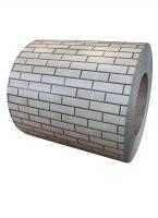 China Brick Pattern PPGI Color Coated Steel Coil 0.3-2.0mm for Prefab House and Fencing for sale