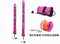 China Composite Nylon Scuba Diving Accessories DSMB And Reel With Vent Valve for sale