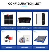 China Single Phase Off Grid Solar Power System 5KW 10KW With Lead Aid Battery for sale